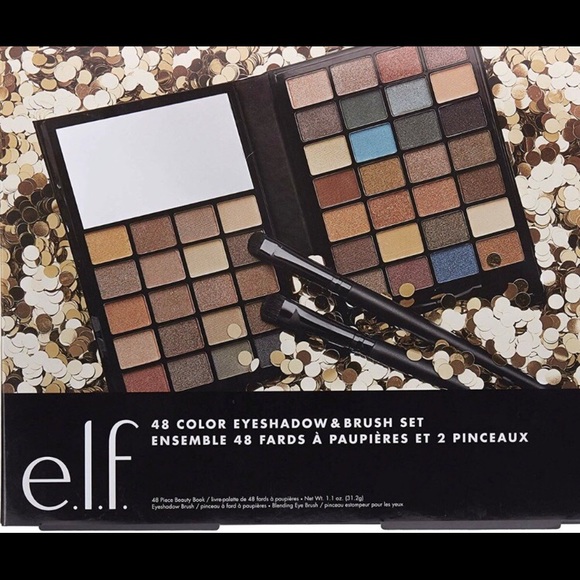 ELF | Makeup | Elf 48 Colors Eyeshadow And Brush Set | Poshmark